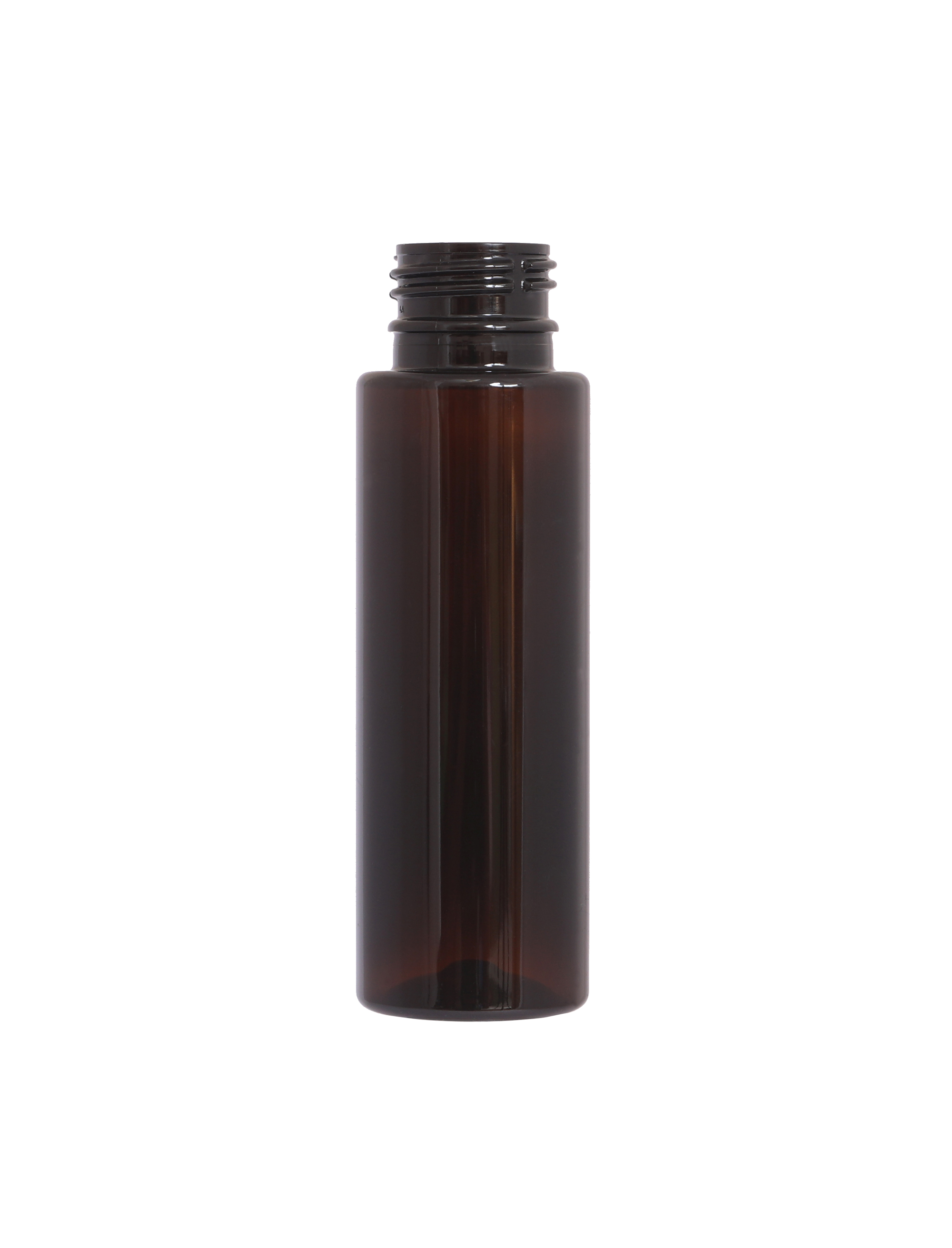 Plastic bottle 100 ml CYLINDRICAL brown, thread PCO 28 | Briskvd.cz